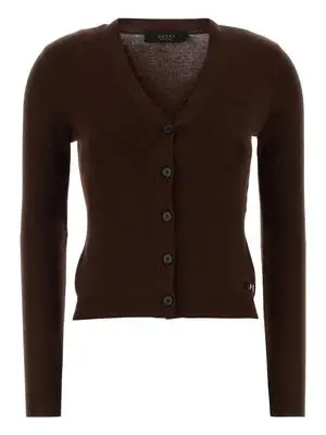Gucci Gucci Women Brown Wool Cardigan Brown