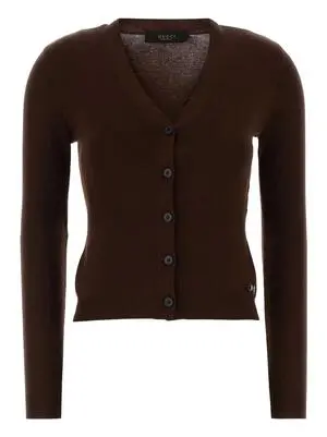 Gucci Gucci Women Brown Wool Cardigan Brown