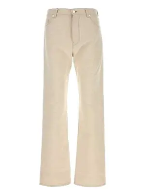 Fendi Fendi Men Sand Denim Jeans Brown
