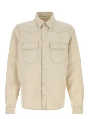 Fendi Sand Denim Shirt - Brown