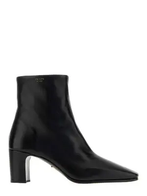 PRADA Prada Women Black Leather Ankle Boots