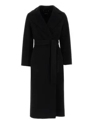 Max Mara S Wool Poldo Coat - Black