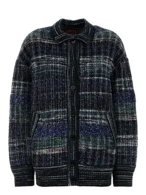 Missoni Embroidered Wool Blend Oversize Cardigan - Multicolor