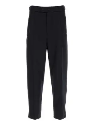 Giorgio Armani Midnight Wool Pant - Blue