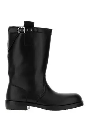 Dries Van Noten Leather Boots - Black