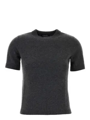 Max Mara Dark Wool Blend Just Sweater - Gray