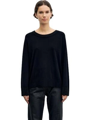Gerard Darel Rei Embellished Cuff Knit Jumper - Black