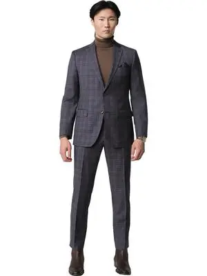 INDOCHINO Paxton Glen Check Light Blazer - Brown
