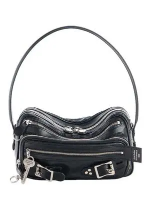Acne Studios Camero Party Leather Shoulder Bag - Black