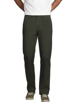 LANDS' END Knockabout Comfort Waist Classic Straight Fit Chino Pant Forest Moss