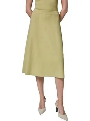 Donna Karan New York Midi Sweater Skirt - Citrus