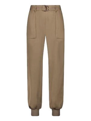 THE NOLI SHOP Adrienne Satin Cargo Pant - Olive