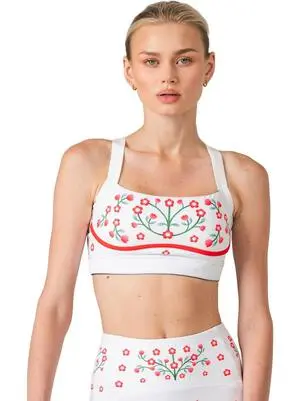 JESSIE ZHAO NEW YORK Day/night Garden Reversible Racerback Sports Bra - Black