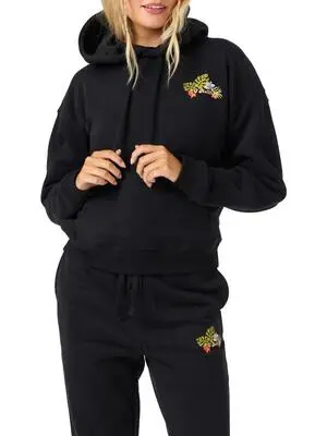 O'Neill Tropic Floral Relaxed Graphic Hoodie - Black