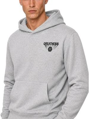 Philipp Plein Fleece Hoodie Greatness - Grey