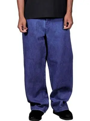 PLEASURES Spray Formula Baggy Jeans - Blue
