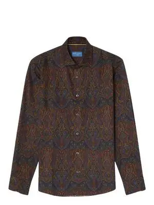 Robert Talbott Reynolds Printed Shirt Blue Multi