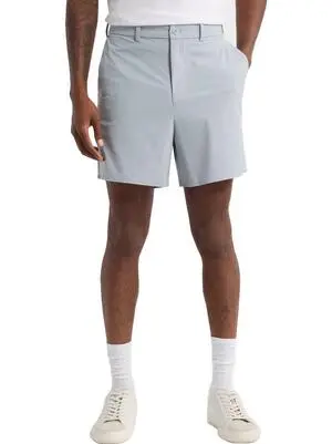 Lacoste Straight Fit Stretch Bermuda Shorts - Shell Grey