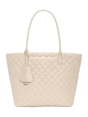 Mz Wallace Medium Daily Quilted Nylon Tote - Sand