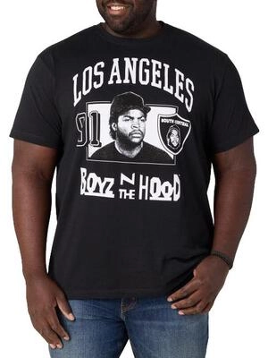 TRUE NATION BY DXL Big & Tall Los Angeles Boyz N The Hood Graphic Tee - Black
