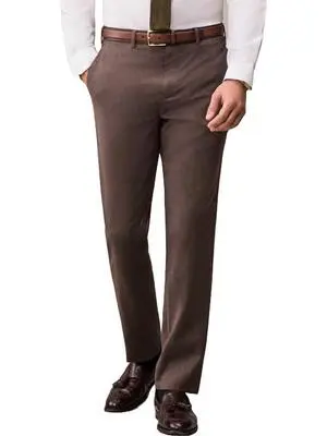 THE BLACK TUX Classic Suit Pants - Brown