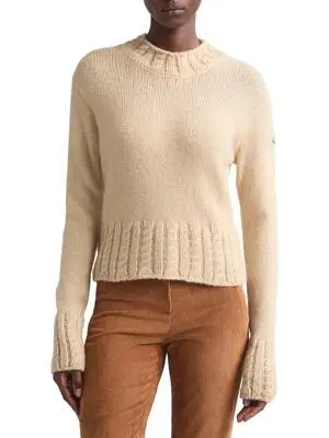 MONCLER Alpaca & Wool Blend Crewneck Sweater