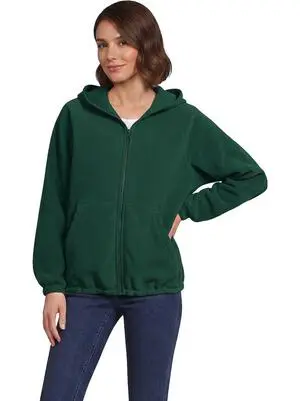 LANDS' END Anyweather Raindefense Fleece Full Zip Jacket - Pine