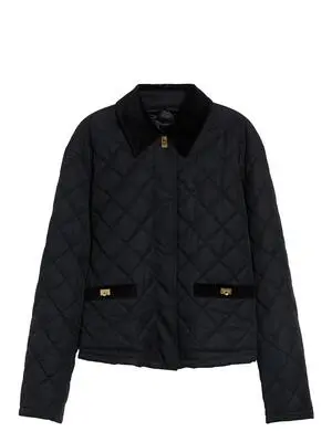 FERRAGAMO Quilted Blouson Jacket - Nero