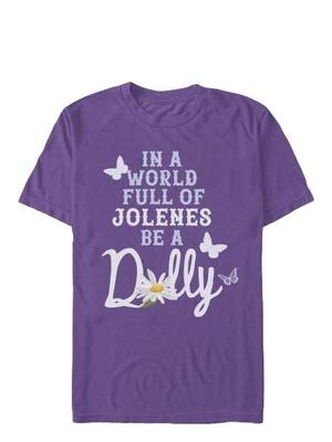 DOLLY PARTON In A World Full Of Butterflies Short Sleeve T-shirt - Purple