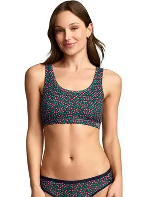 JOCKEY Organic Cotton Stretch Tank Strap Bralette - Fresh Cherry