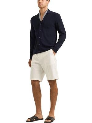 Orlebar Brown Bastian Classic-fit Knitted Shirt - Night Iris