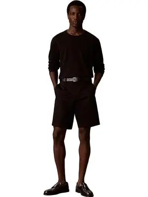 Calvin Klein Cotton Flex Straight 9" Shorts - Black