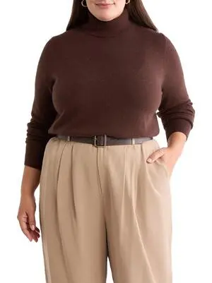 NORDSTROM Classic Cashmere Turtleneck Sweater