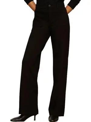 Sanctuary Marine Ponte Straight Leg Pants - Black