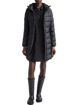 Moncler Gie Long Down Coat - Black