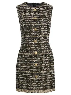 KOBI HALPERIN Gillian Sleeveless Tweed Dress