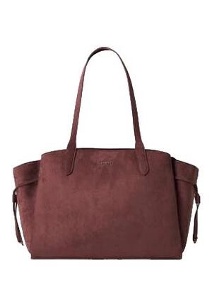 LAMBERT Clothildevegan Suede Tote Bag - Cassis
