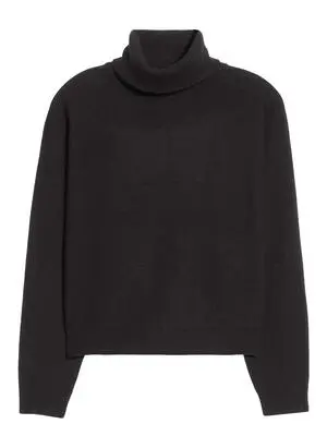 Vince Wool & Cashmere Turtleneck Sweater - Black