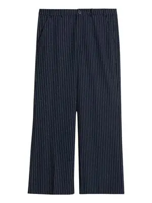 KROST Pinstripe Trousers - Navy