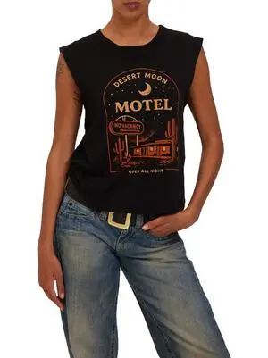 PROJECT SOCIAL T Desert Moon Motel Tank - Black
