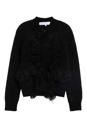 TAO COMME DES GARÇONS Ruffled Wool Blend Cardigan