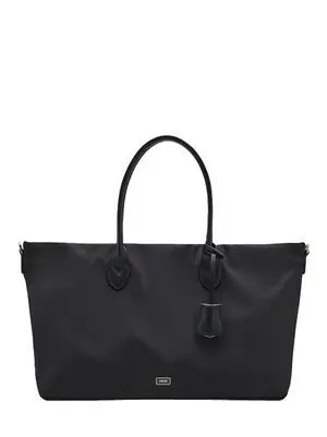 Mango Double Handle Shopper Bag - Black