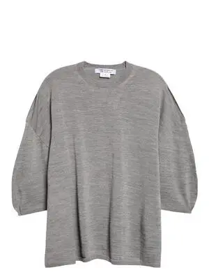 Comme Des Garçons 12 Gauge Acrylic And Wool Sweater - Grey