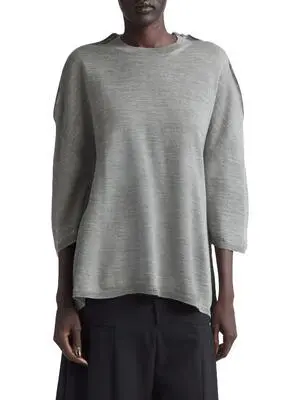 Comme Des Garçons 12 Gauge Acrylic And Wool Sweater - Grey
