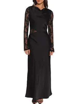 PETAL & PUP Corrie Maxi Dress - Black