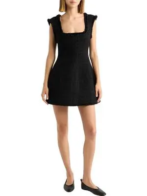 LoveShackFancy Latasha Minidress - Black