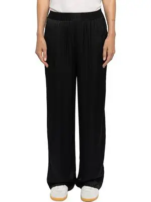 Zadig&Voltaire Pin Satin Wide Leg Pants Black