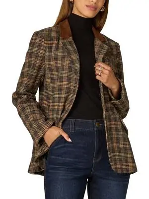 WIT & WISDOM Houndstooth Plaid Jacket