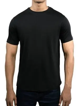 BRISK Pima Cotton Crew T-shirt - Black