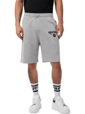 Philipp Plein Fleece Shorts Greatness - Grey